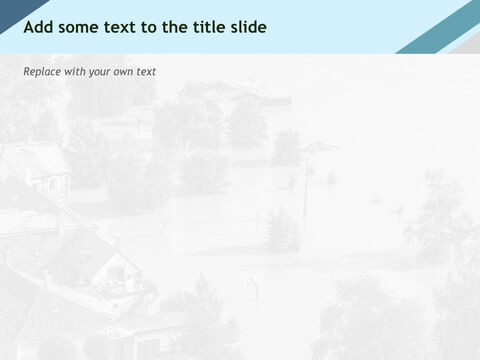 Free Presentation Template - flood inundation