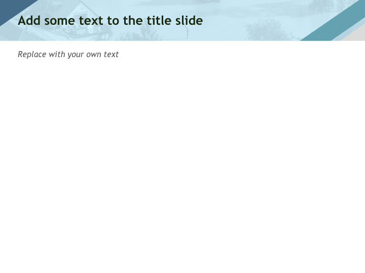 Free Presentation Template - flood inundation