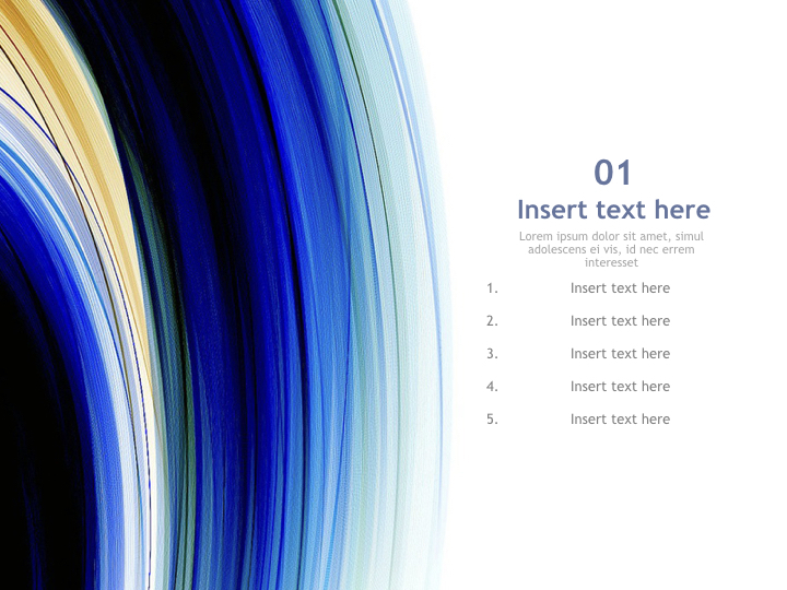 blue brush-touch effect - Free Presentation Templates|Keynote|Slides