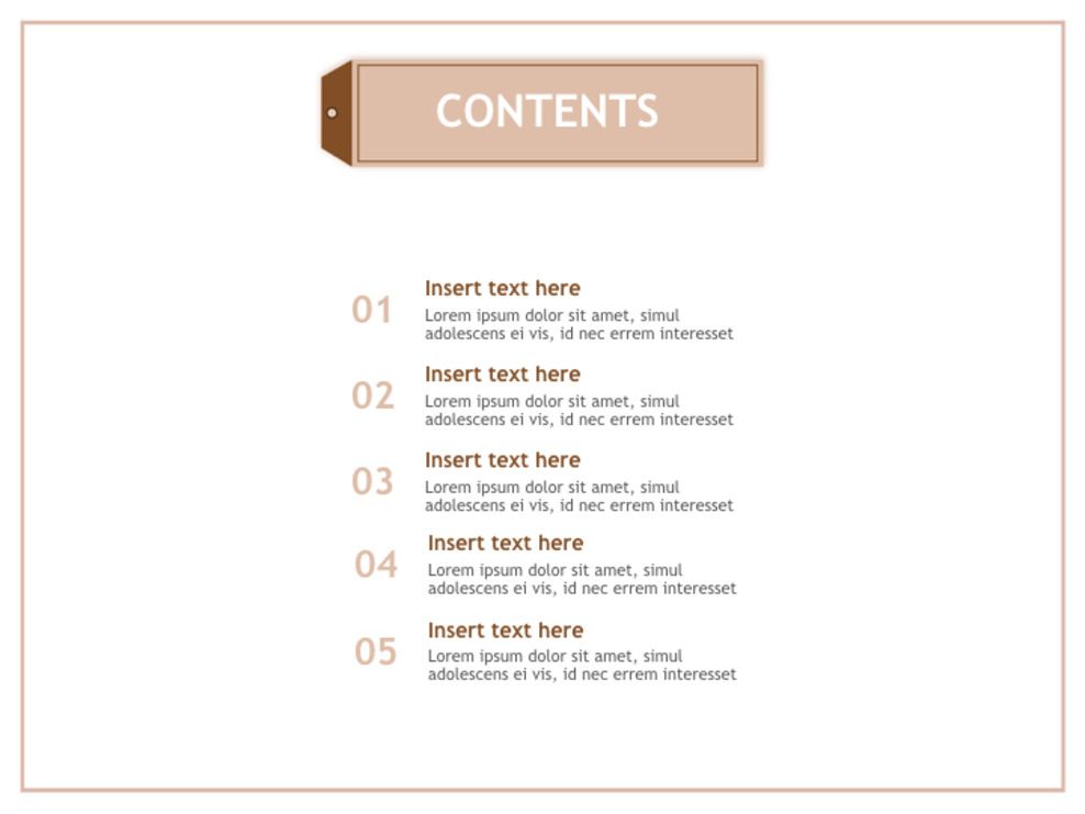 brown bookmark - Free Presentation Templates|Keynote|Slides