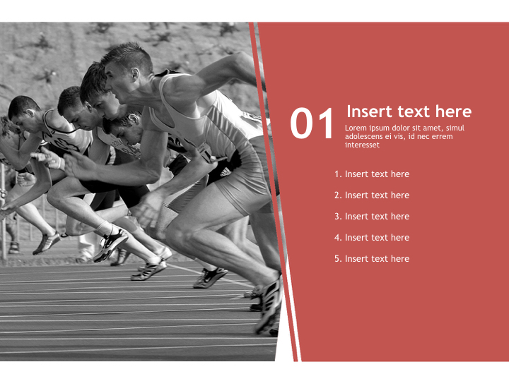 running toward gold medal - Keynote Free|Slides