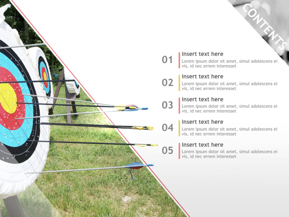 target and archery - Keynote Templates Free Download