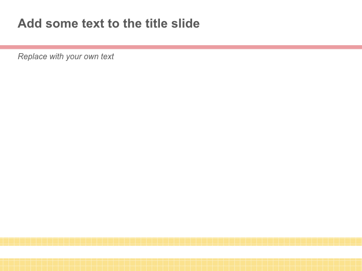Free Presentation Template - Yellow Grid Outline