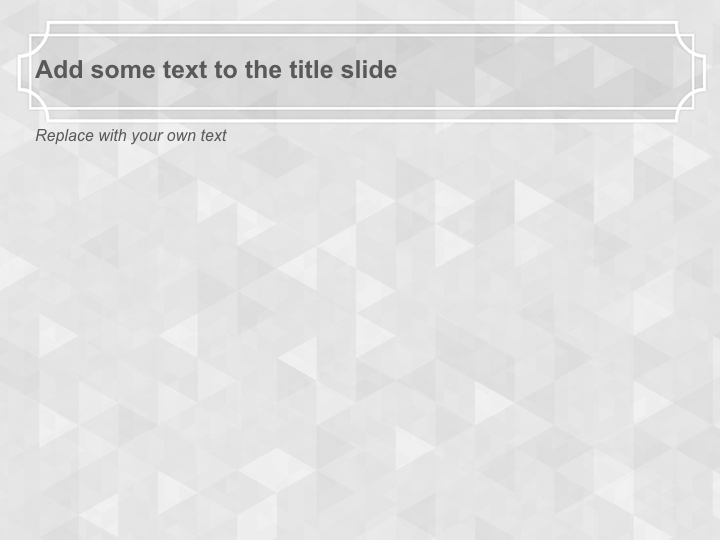 Free Presentation Templates - Gray Twinkle Background With Title ...