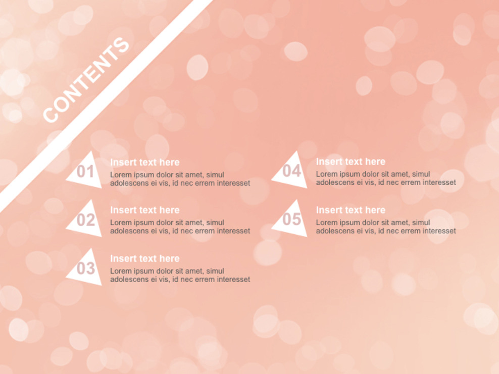 Keynote Template Free - Pink and Twinkle Triangles With White, Triangle ...