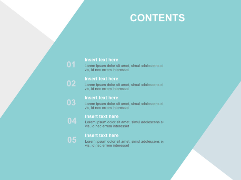 Turqouis Diagonal Lines With Two Gray Triangles - Free Keynote Backgrounds