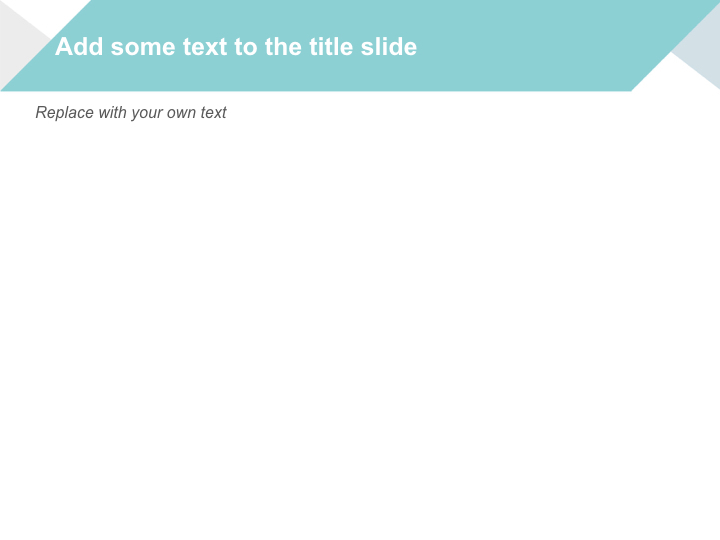 Turqouis Diagonal Lines With Two Gray Triangles - Free Keynote Backgrounds