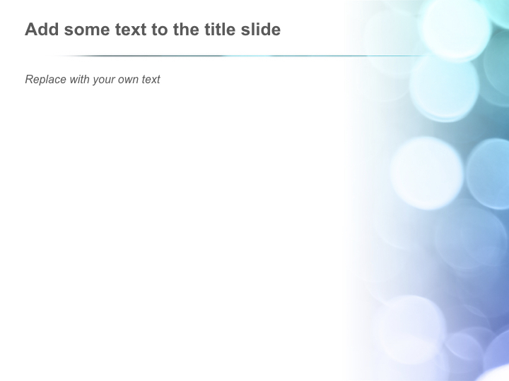 Free Professional Keynote Templates - Blue Sparkling Circles|Slides