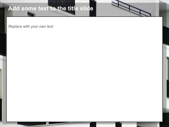 Free Professional Keynote Templates - Windows on Black and White Buliding