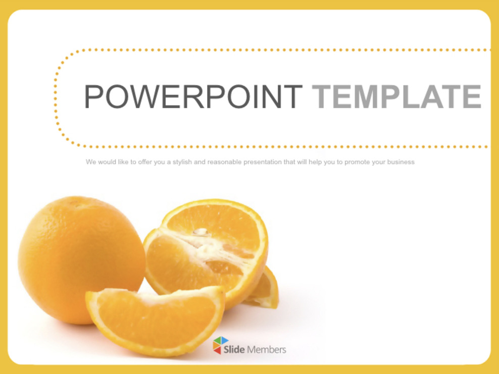Orange Borders - Free Presentation Template