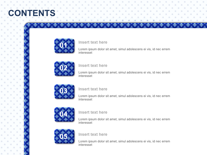 A Bold Blue Line With Sparkling Dots - Keynote Template Free Download