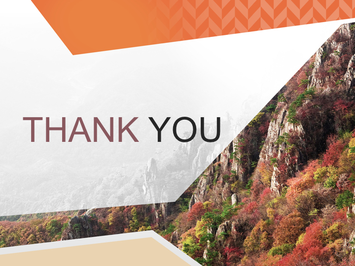 A Mountain Covered With Colored Leaves in Fall - Keynote Free|Slides