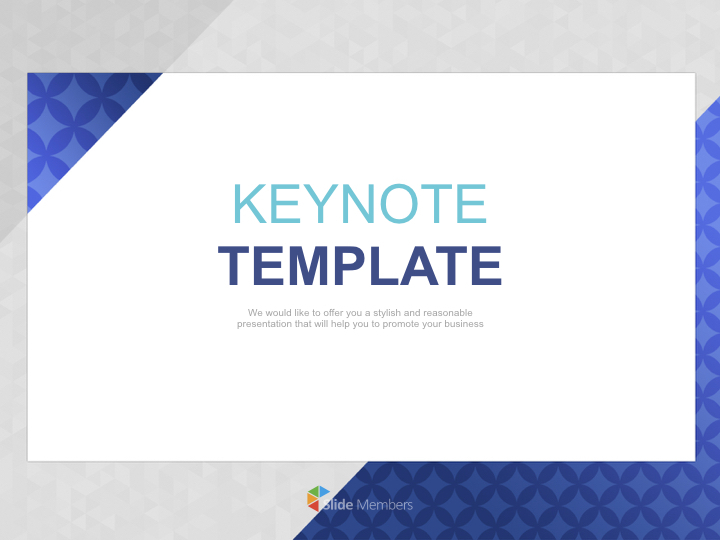 A Triangle With Sparkling, Diagonal Line - Keynote Template Free
