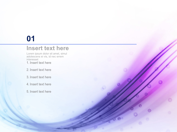 Free Keynote Template Design - A Gradation With Black, Sparkling Background