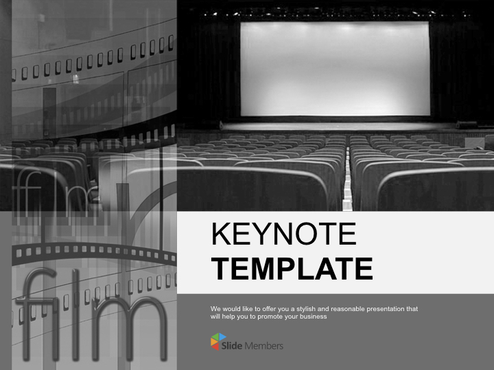 Showing a Movie - Free Keynote Template