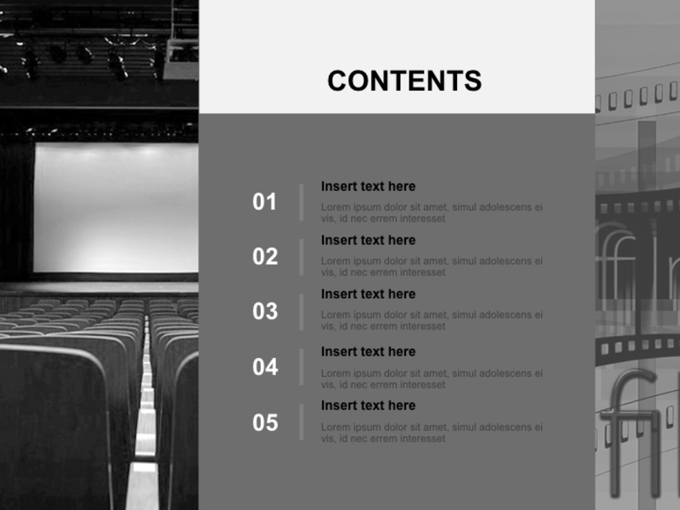 Showing a Movie - Free Keynote Template