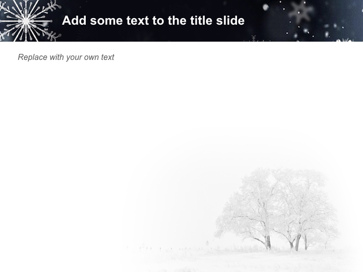 A Winter Landscape - Free Presentation Templates