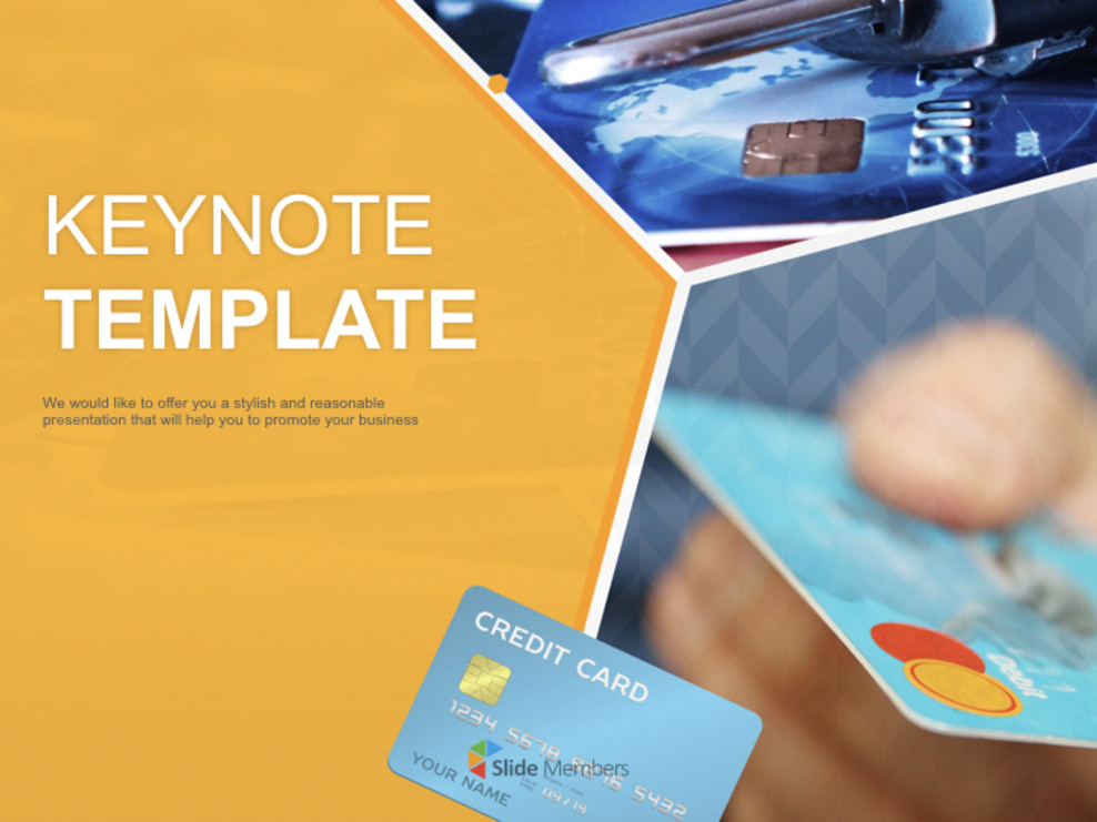 Credit Card - Free Keynote Backgrounds|Slides