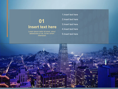 Free Presentation Template - A Night of City|Keynote|Slides