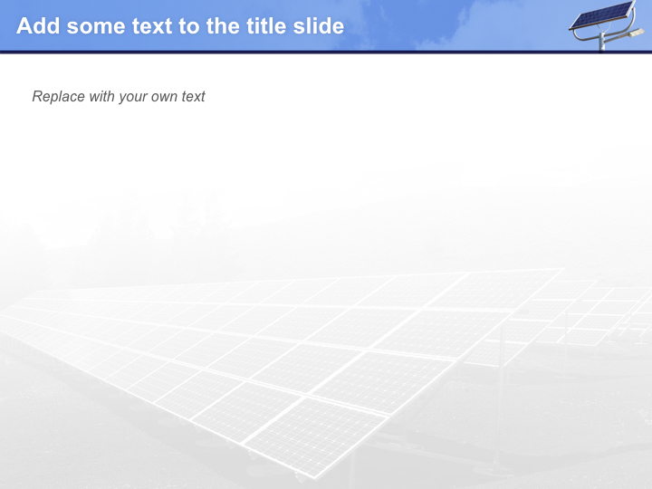 Solar Heat Panels - Free Business Keynote Templates