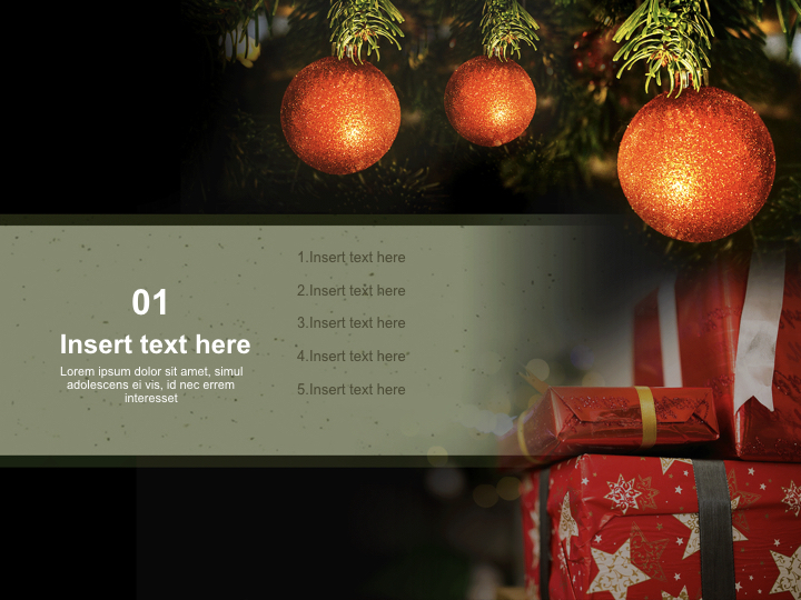 A Christmas Gift - Free Presentation Template|Keynote|Slides