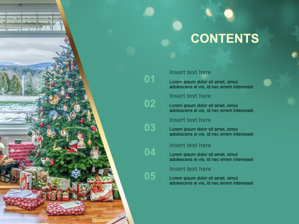 A Christmas Tree - Free Images for Presentations|Keynote|Slides