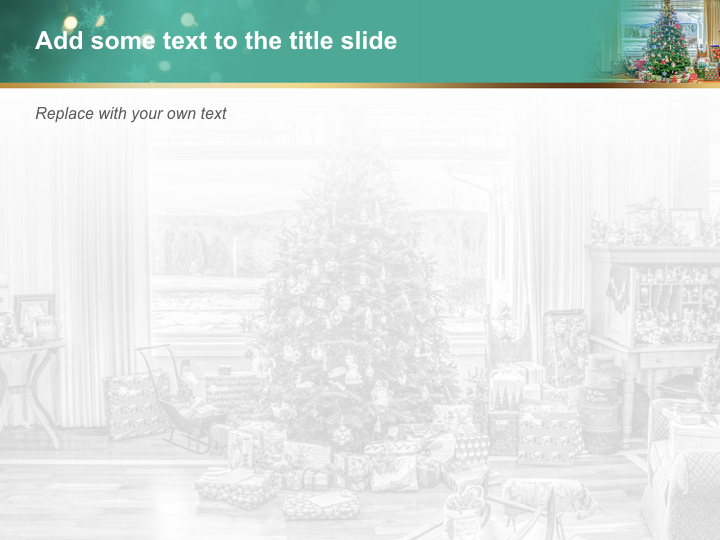 A Christmas Tree - Free Images for Presentations|Keynote|Slides