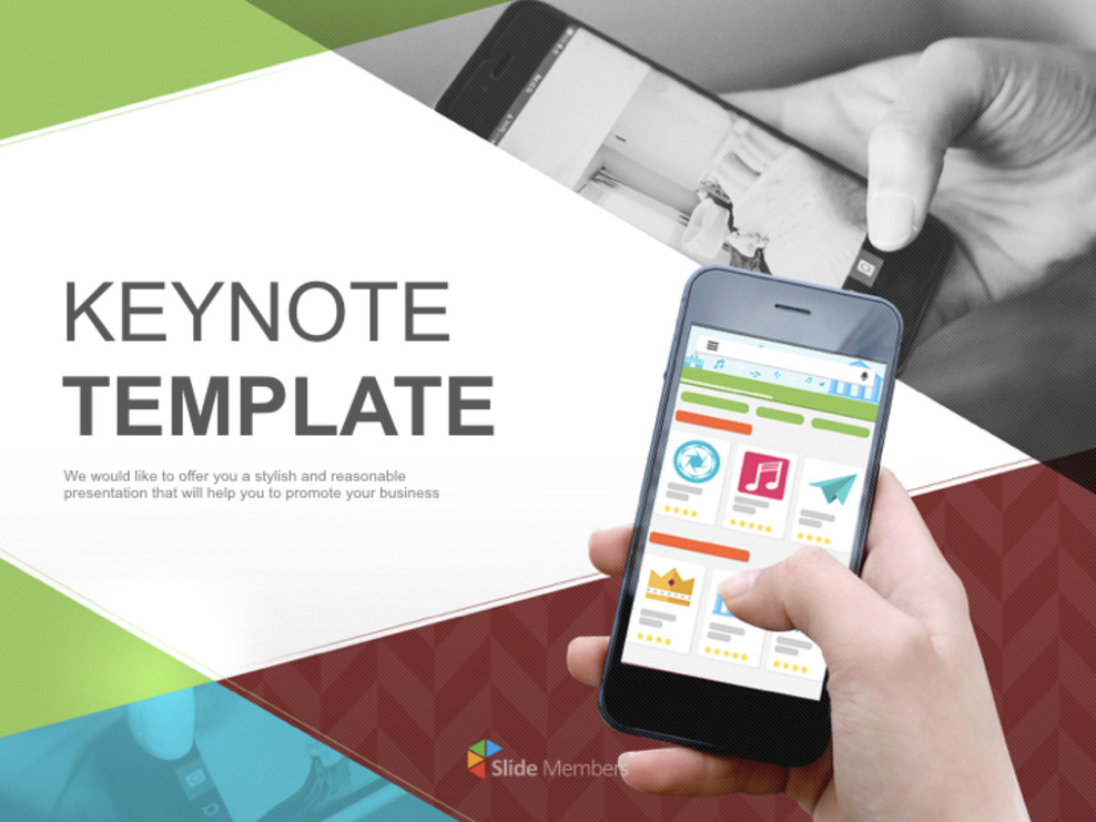 A Smartphone on Hands - Keynote Images Free Download|Slides
