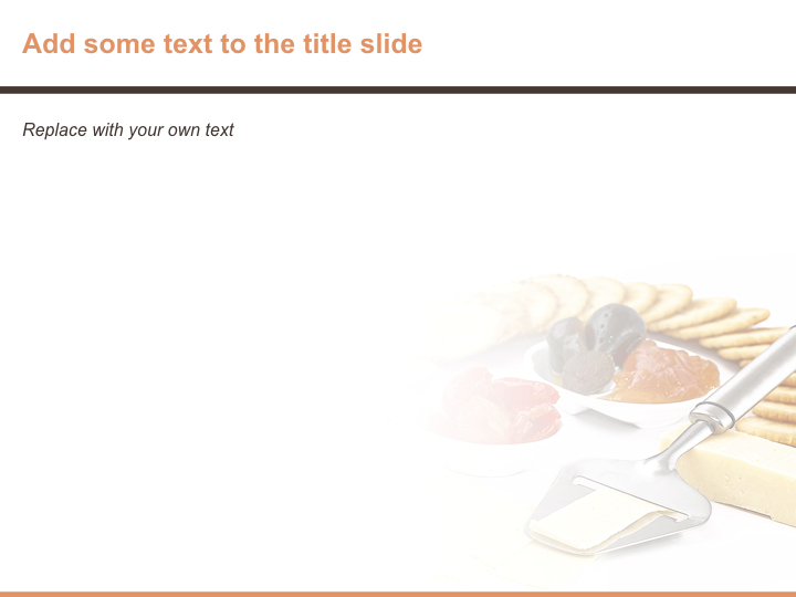 Cheese Canap - Free Presentation Template
