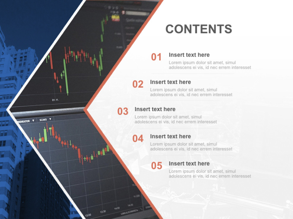 A Stock Chart - Free Keynote Template Download