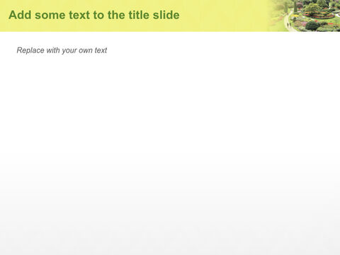 Garden Landscaping - Keynote Template Free Download
