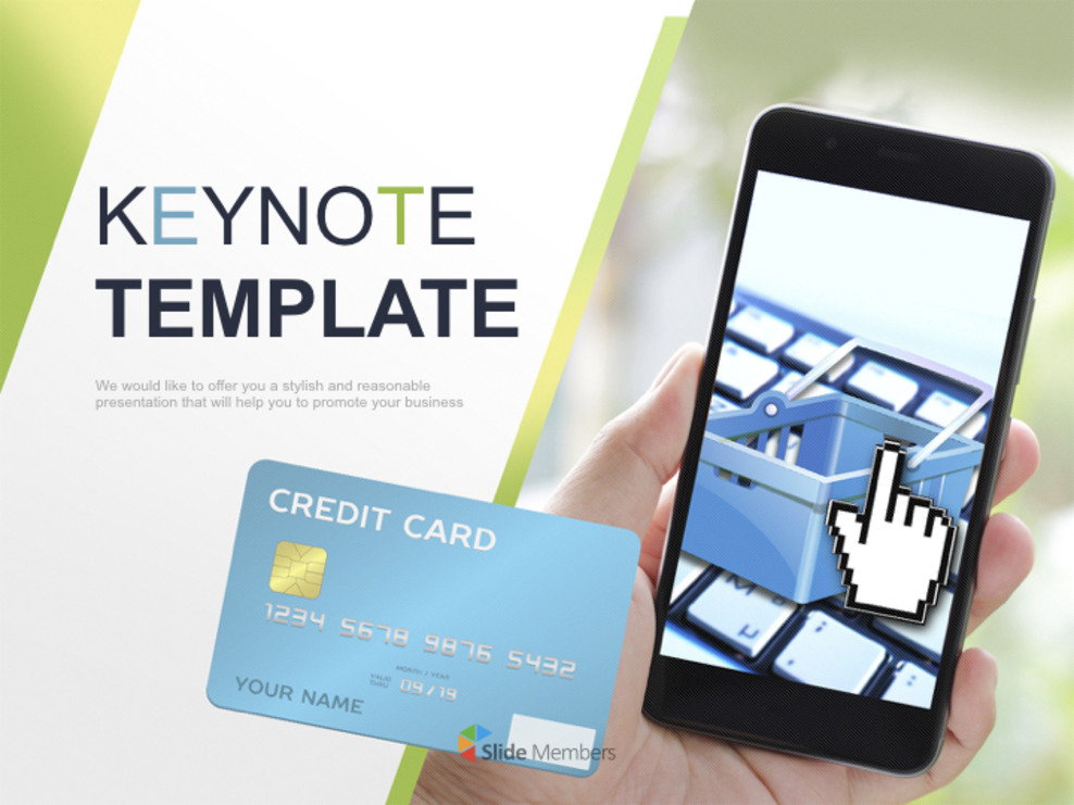 A Mobile Credit Card - Keynote Template Free Download