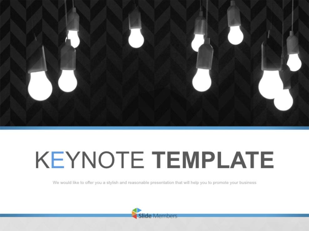 A Round Bulb - Keynote Templates Free Download|Slides