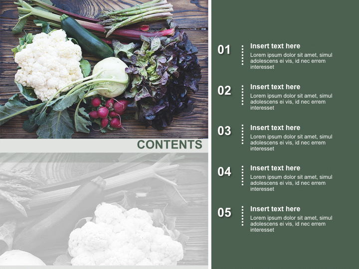 Free Presentation Templates - Organic Vegetables