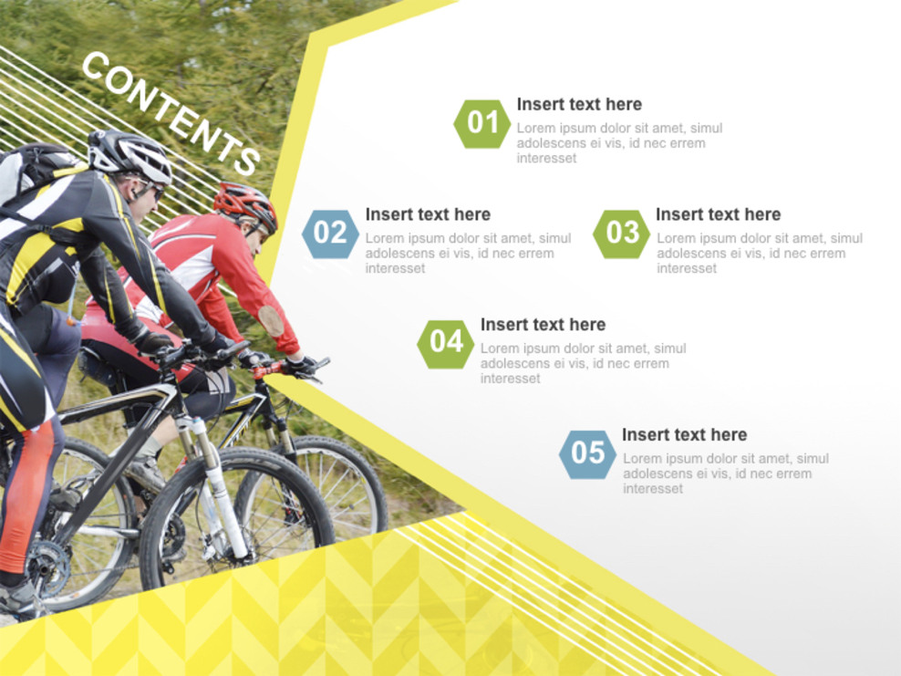 Mountain Bicycle - Free Presentation Template|Keynote|Slides