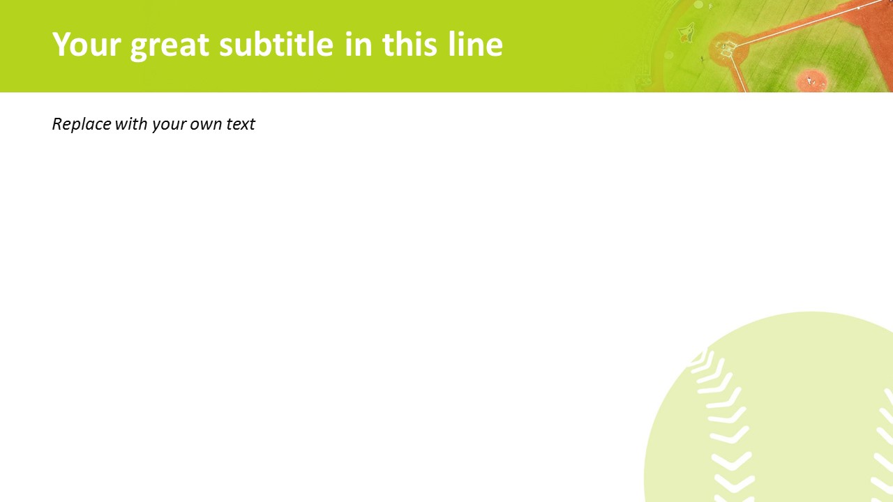 Baseball Stadium - Free PowerPoint Template Design