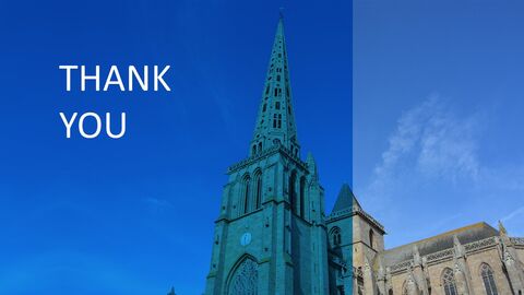 Catholic Church on a Bright Day - Free Powerpoint Template