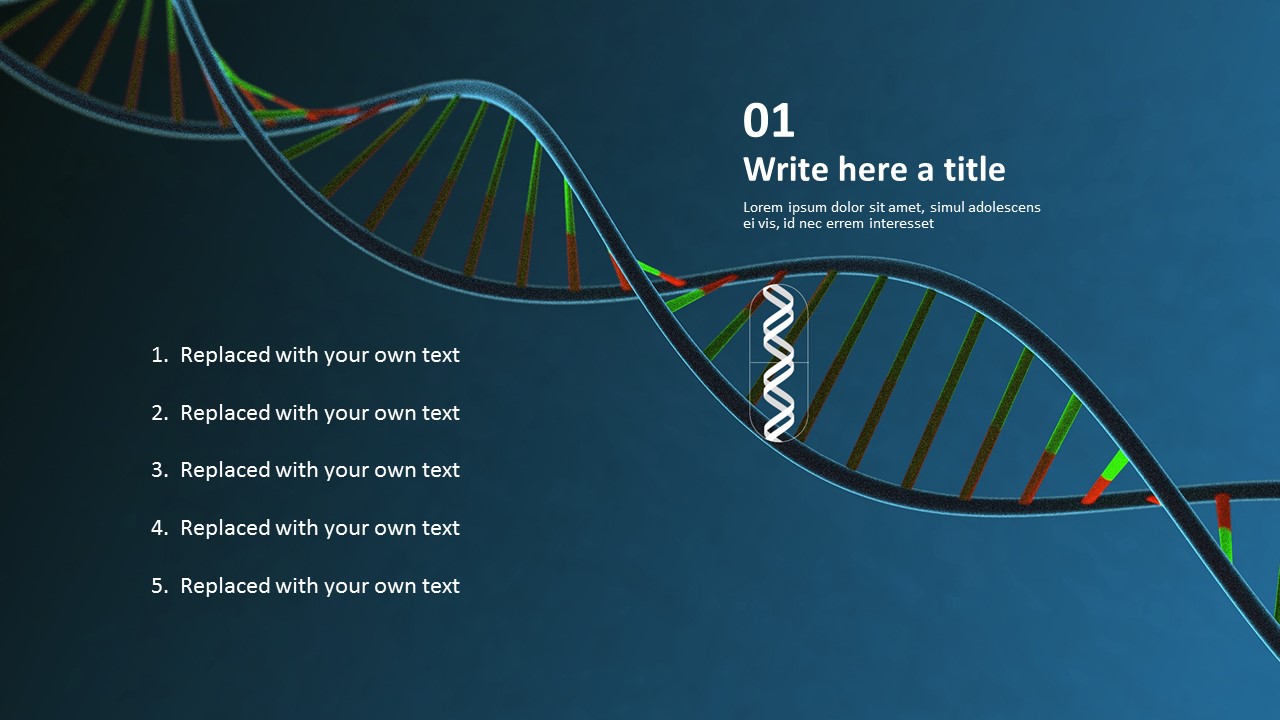 Dna Template Dna Powerpoint Template Genes DNA PowerPoint Template,