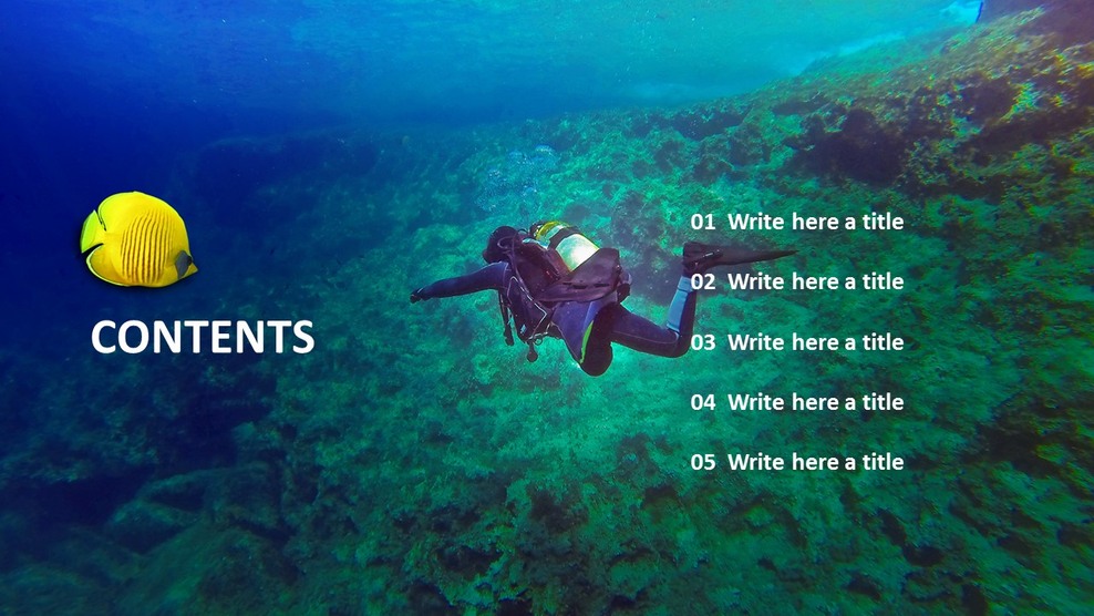 Modèle de conception gratuit - Plongée sous-marine