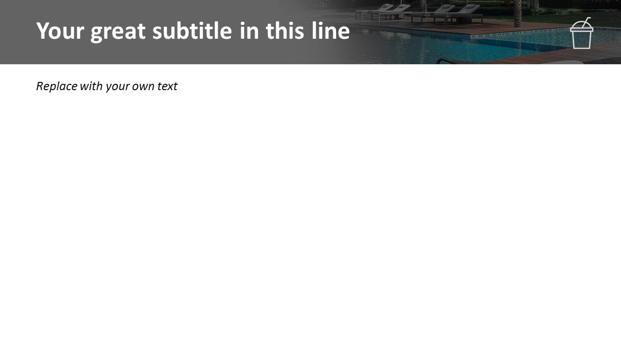 Free Images for PowerPoint - Outdoor Resort Swimming Pool