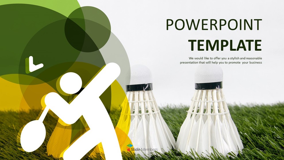 Free PowerPoint - Badminton