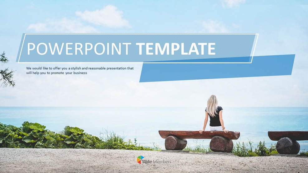 Free Powerpoint Templates Design - Travel Alone