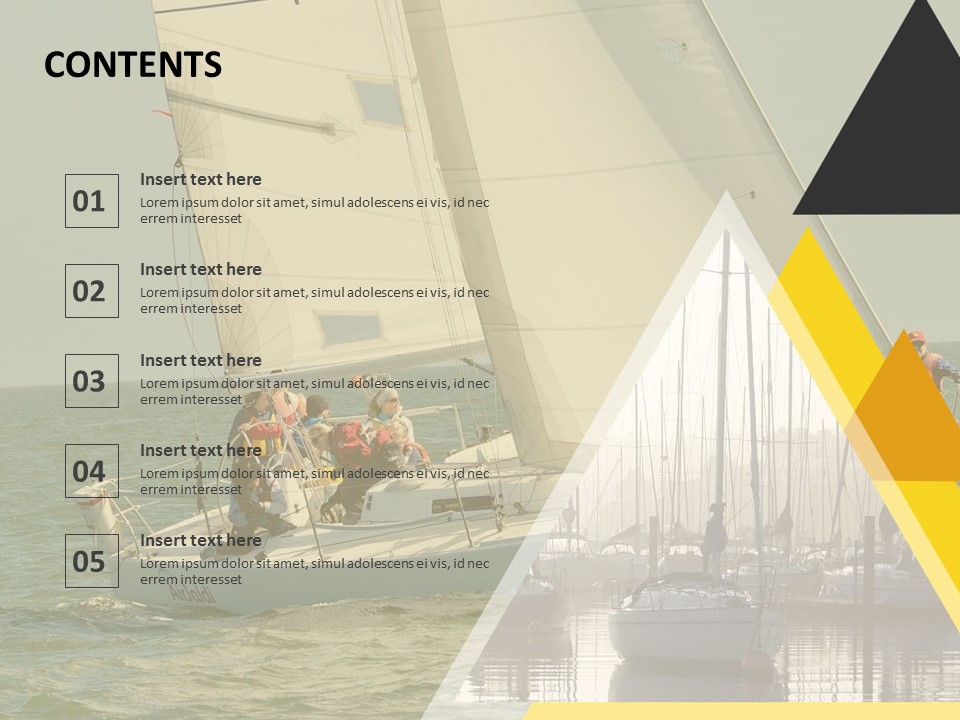 Free PPT Sample - Yacht