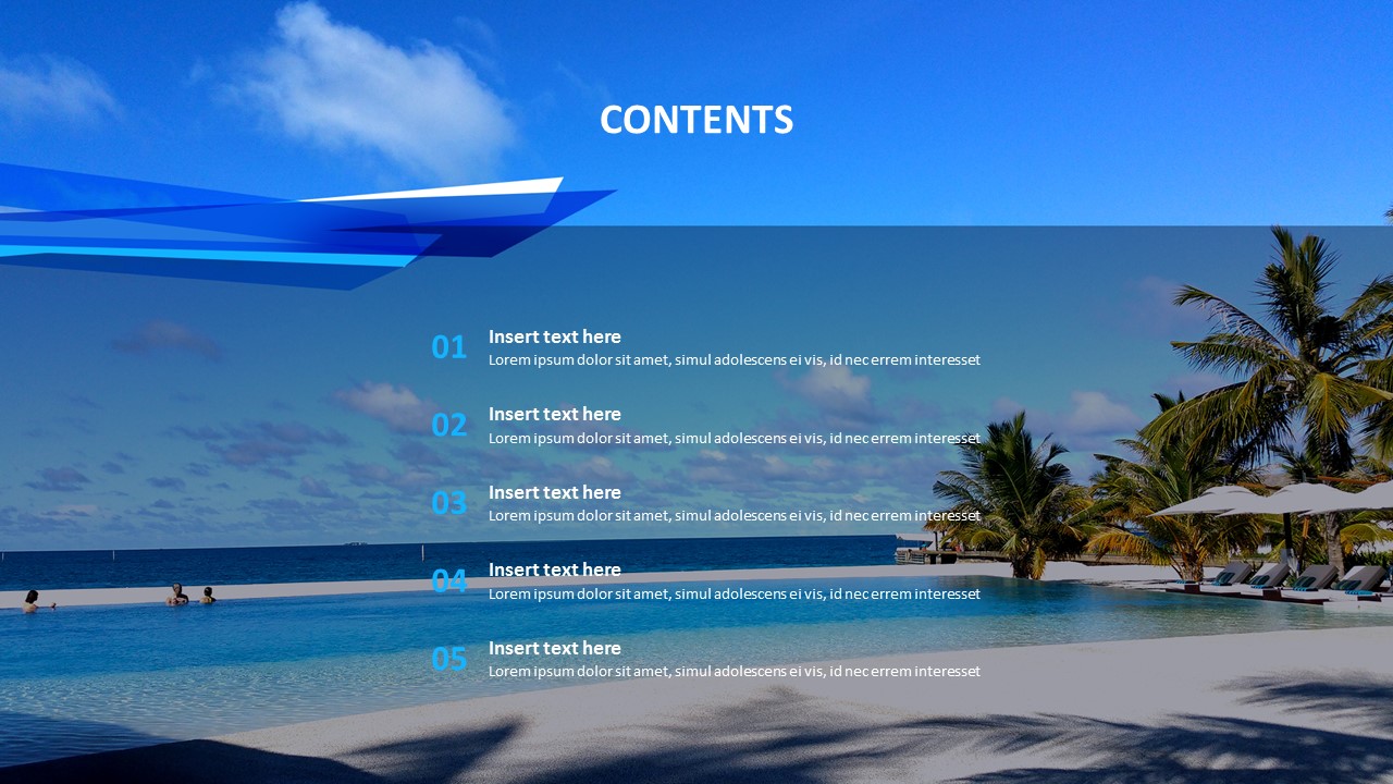 Free PPT Template Design - Sunny Day on