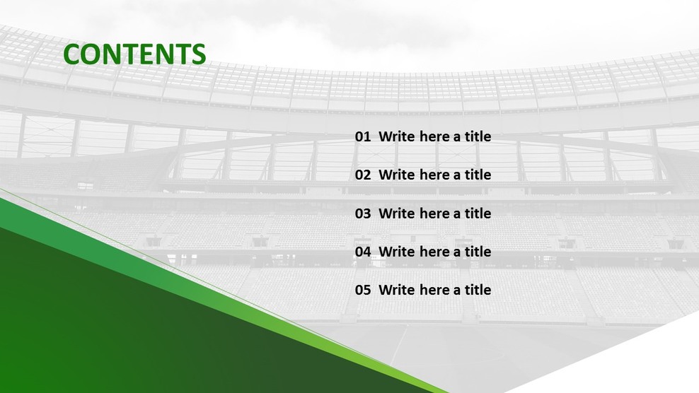 Free Template Design - Soccer Stadium