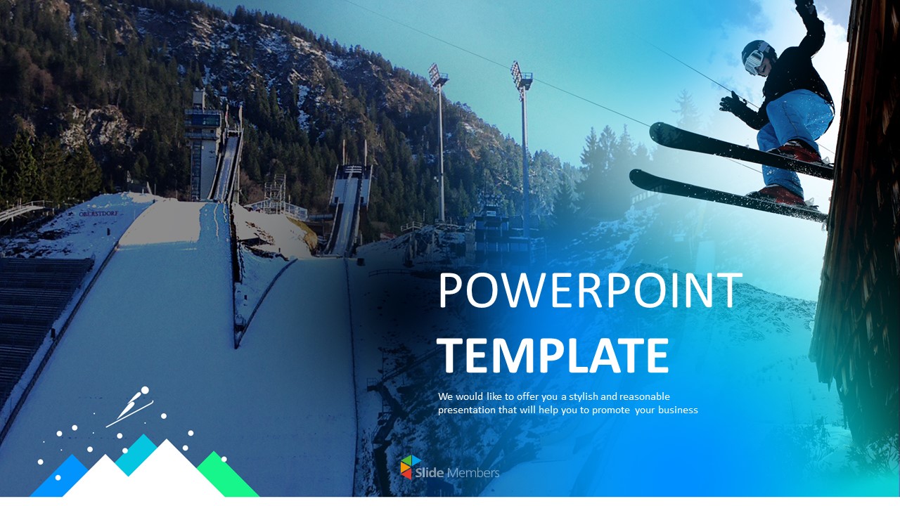 Ski Jumping Arena - Free Presentation Templates