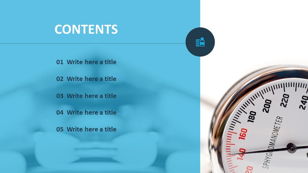 Blood Pressure Test (Medical Treatment) - Free PPT Template