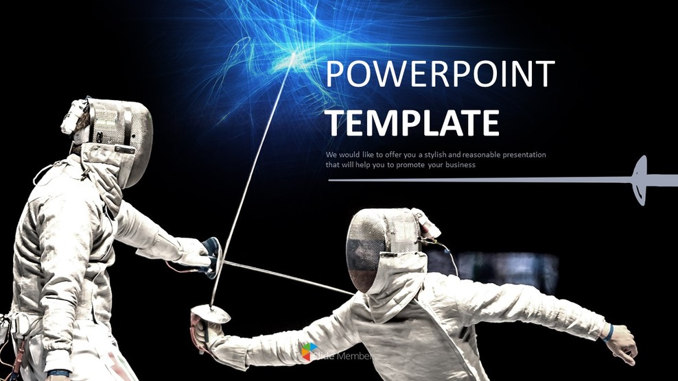 Fencing - Free PPT Template Design