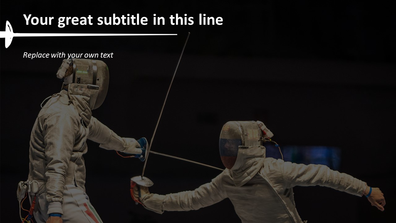 Fencing - Free PPT Template Design