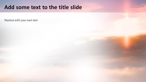 Free Powerpoint Template - Sunrise Theme
